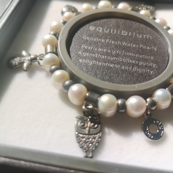 Equilibrium | Jewelry | Equilibrium Elasticated Freshwater Pearl Silver ...